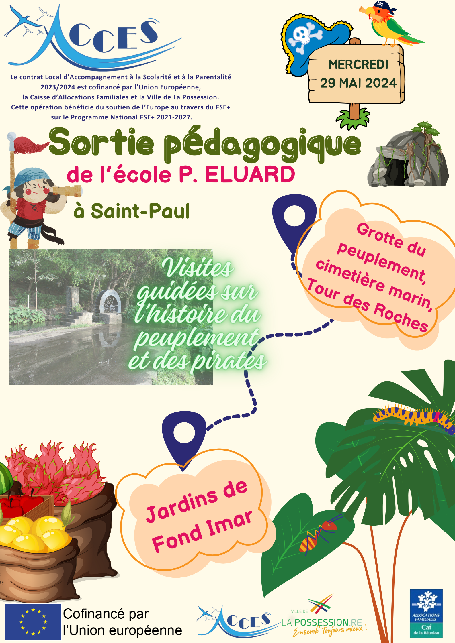 Sortie pédagogique de l’école Paul ELUARD à Saint Paul (Grotte du ...